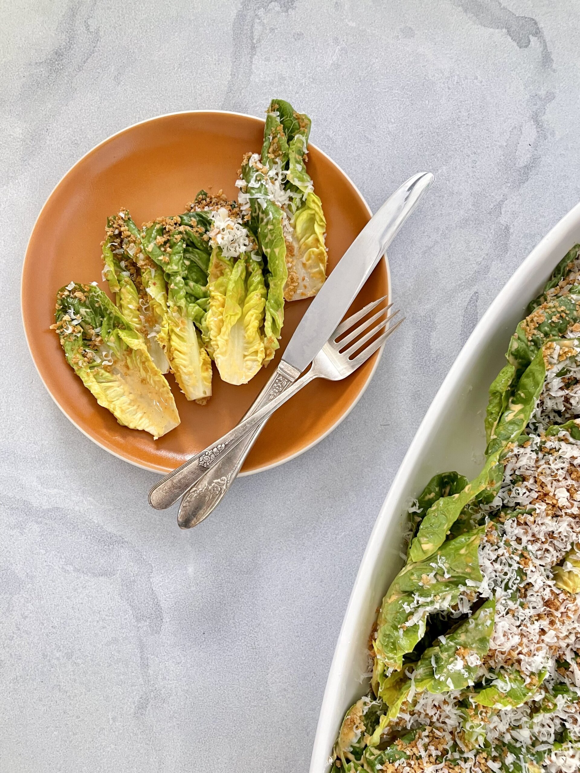 Spicy Caesar Salad With Toasted Breadcrumbs Recipe Pamela Salzman